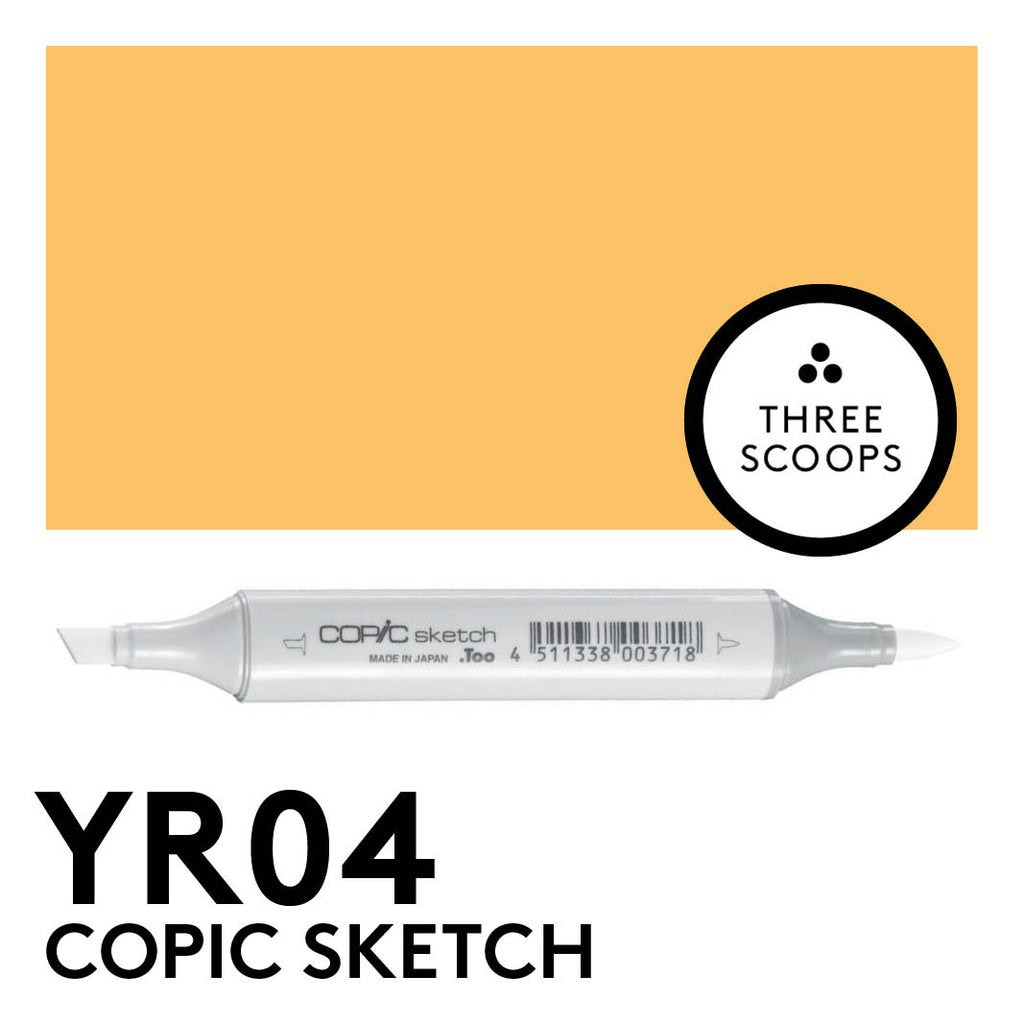 Copic Sketch YR04 - Chrome Orange – Three Scoops Design