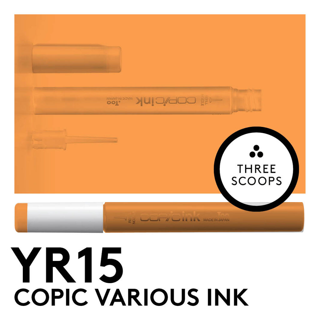 Copic Various Ink YR15 - 12ml – Three Scoops Design