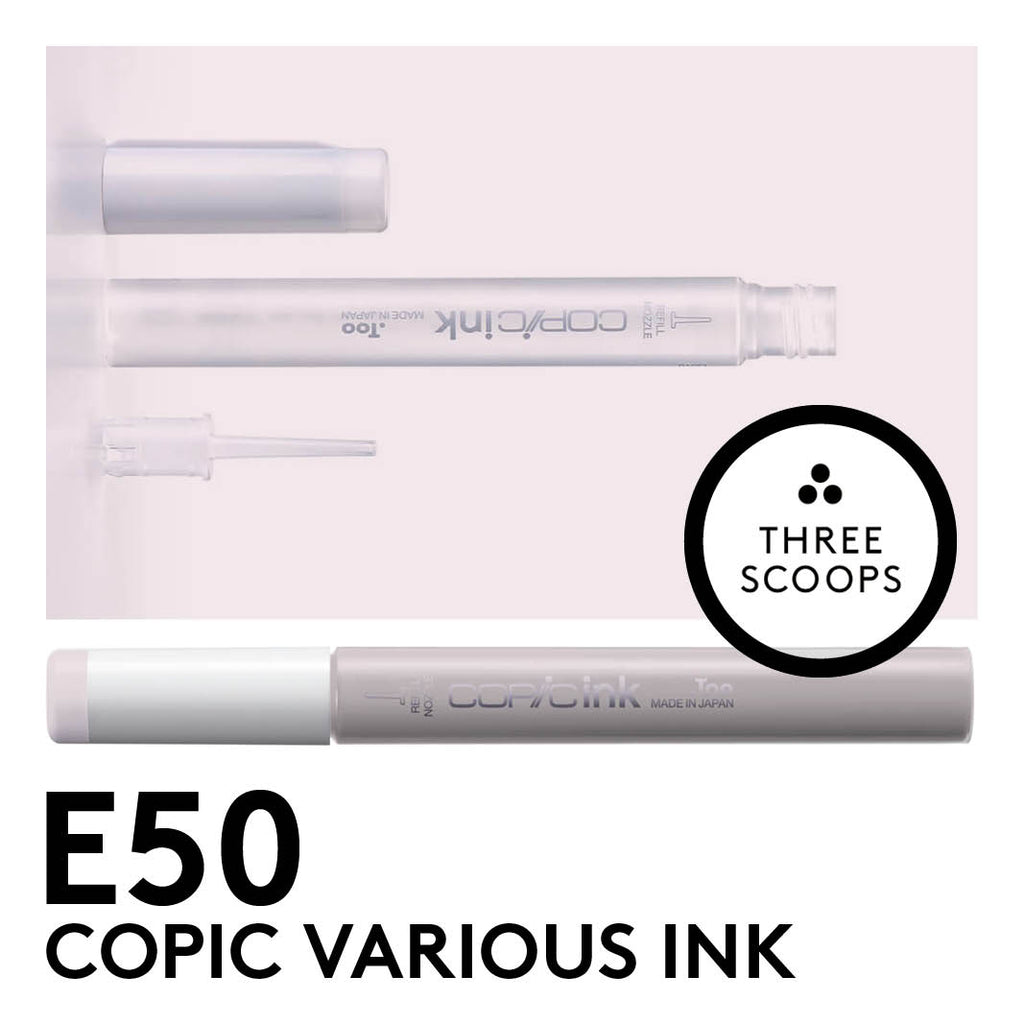 Copic Various Ink E50 - 12ml – Three Scoops Design