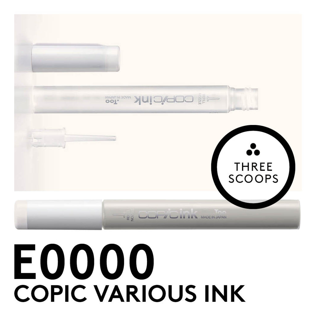 Copic Various Ink E0000 - 12ml – Three Scoops Design
