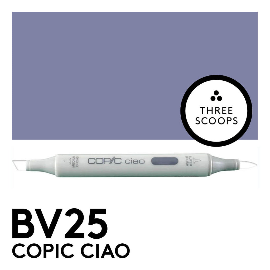 Copic Ciao BV25 - Grayish Violet – Three Scoops Design