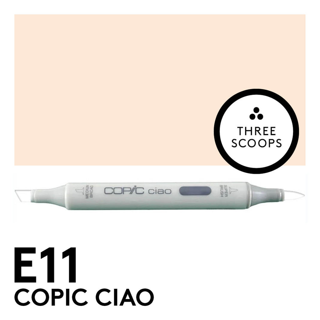 Copic Ciao E11 - Bareley Beige – Three Scoops Design