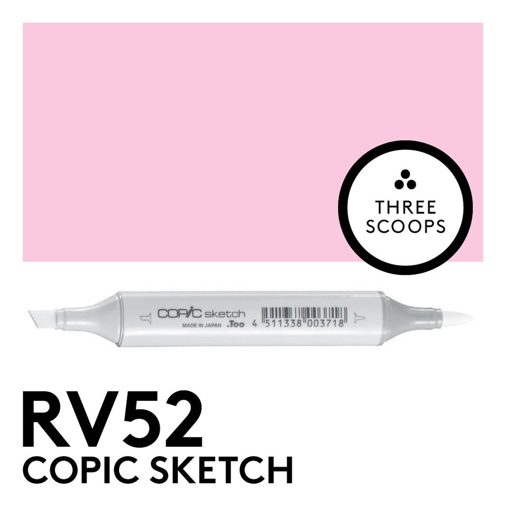 Copic Sketch RV52 - Cotton Candy – Three Scoops Design