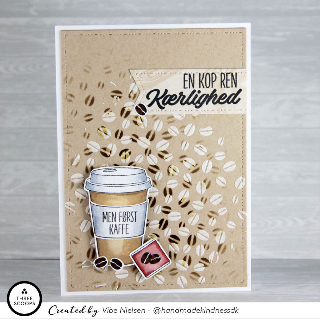 Stencil kaffe – Three Scoops Design